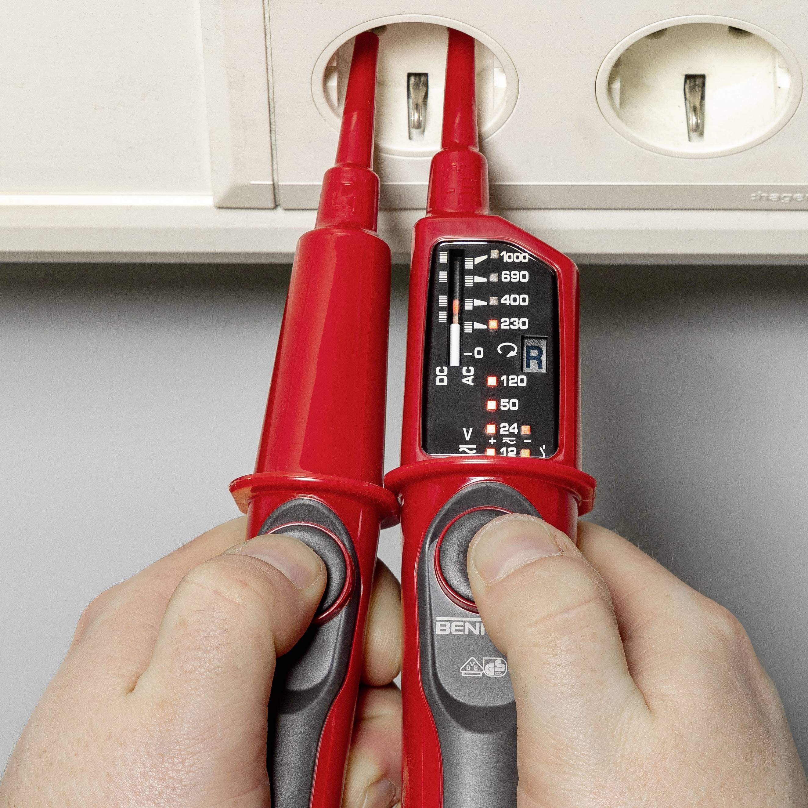 Benning DUSPOL analog Zweipoliger Spannungsprüfer CAT III 1000 V, CAT ...