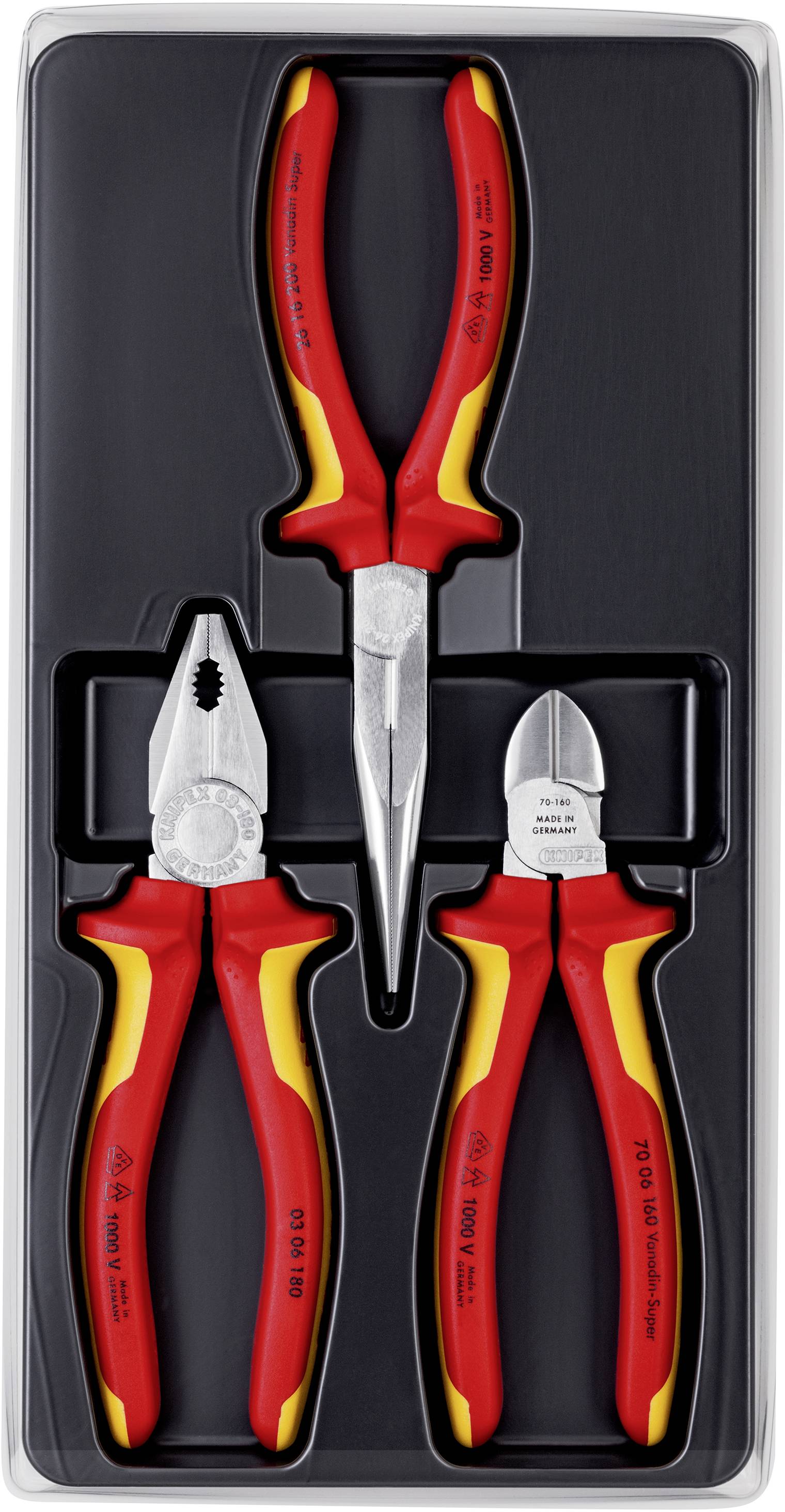 Knipex 00 20 12 VDE Zangen-Set 3teilig | SMDV