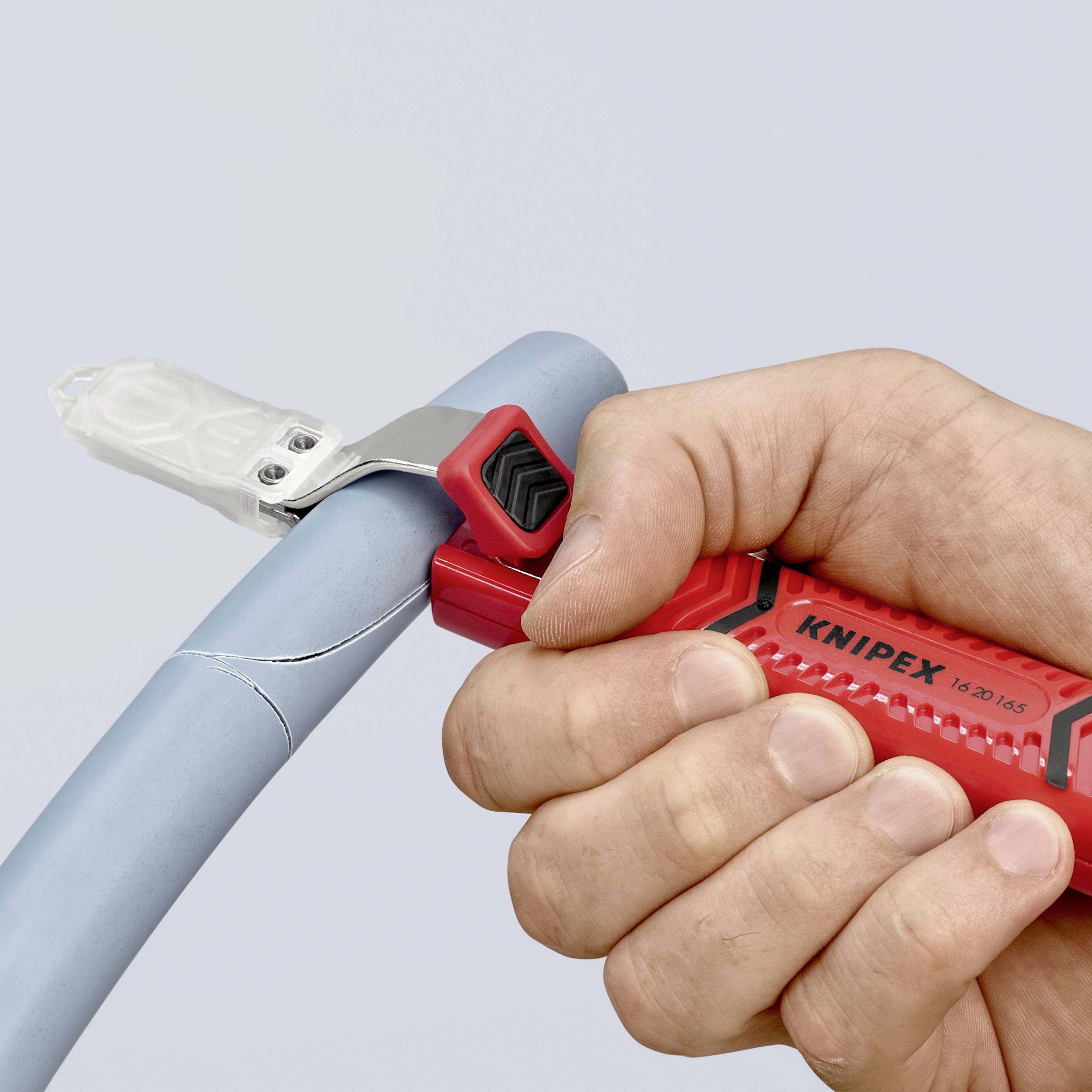 Knipex 16 20 165 SB Abisoliermesser Geeignet für Rundkabel 8 bis 28mm ...
