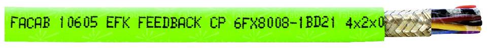 Faber Kabel FACAB EFK Feedback-CP Geberleitung 6 x 0.14mm² + 4 x 0 ...