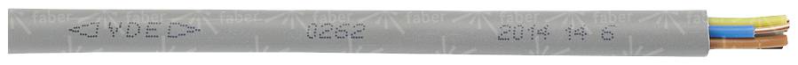 Faber Kabel 020322 Mantelleitung NI2XY 3 x 1.5 mm² Grau Meterware ...