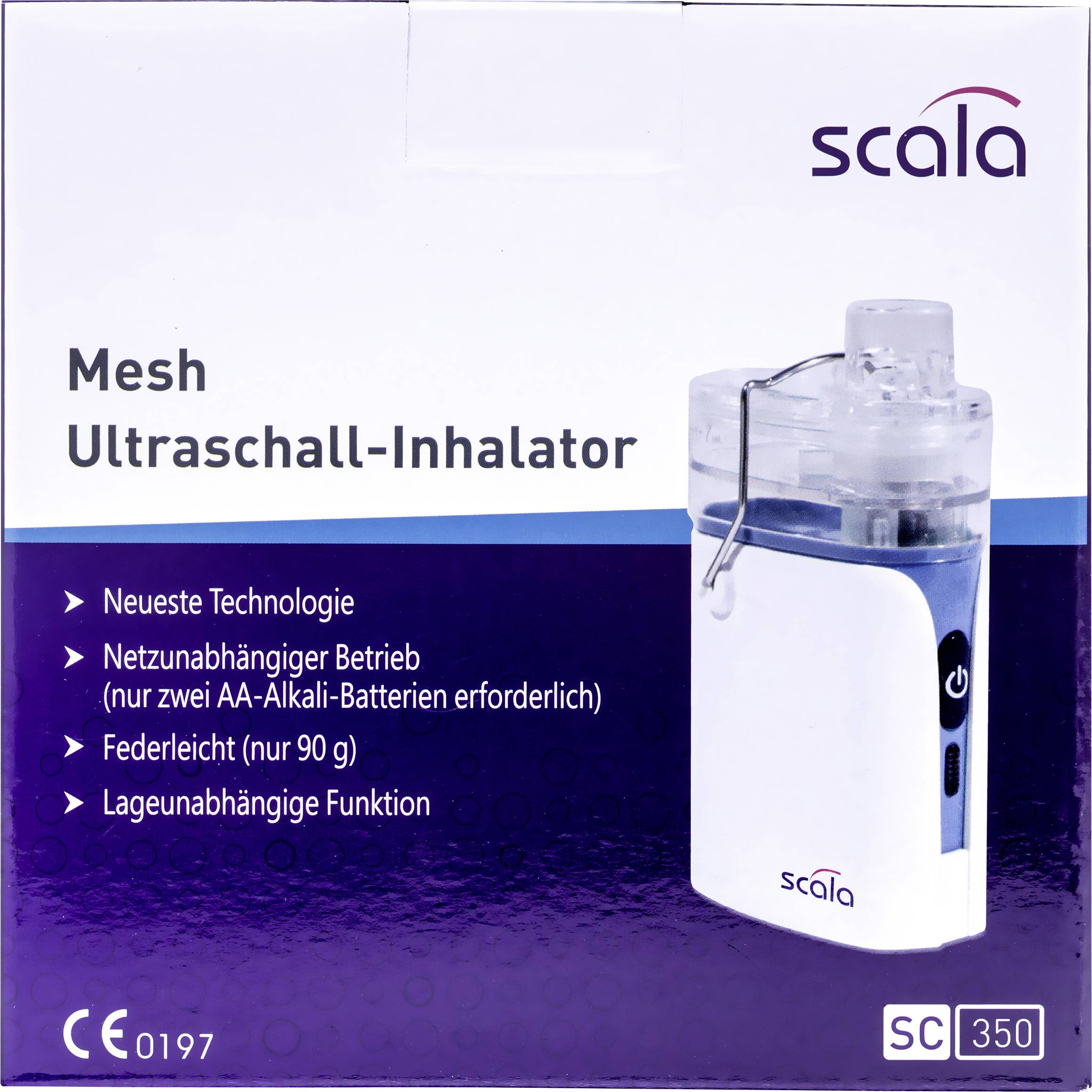 Scala SC350 Inhalations-Vernebler-Set mit Mundstück, mit Atemmaske ...