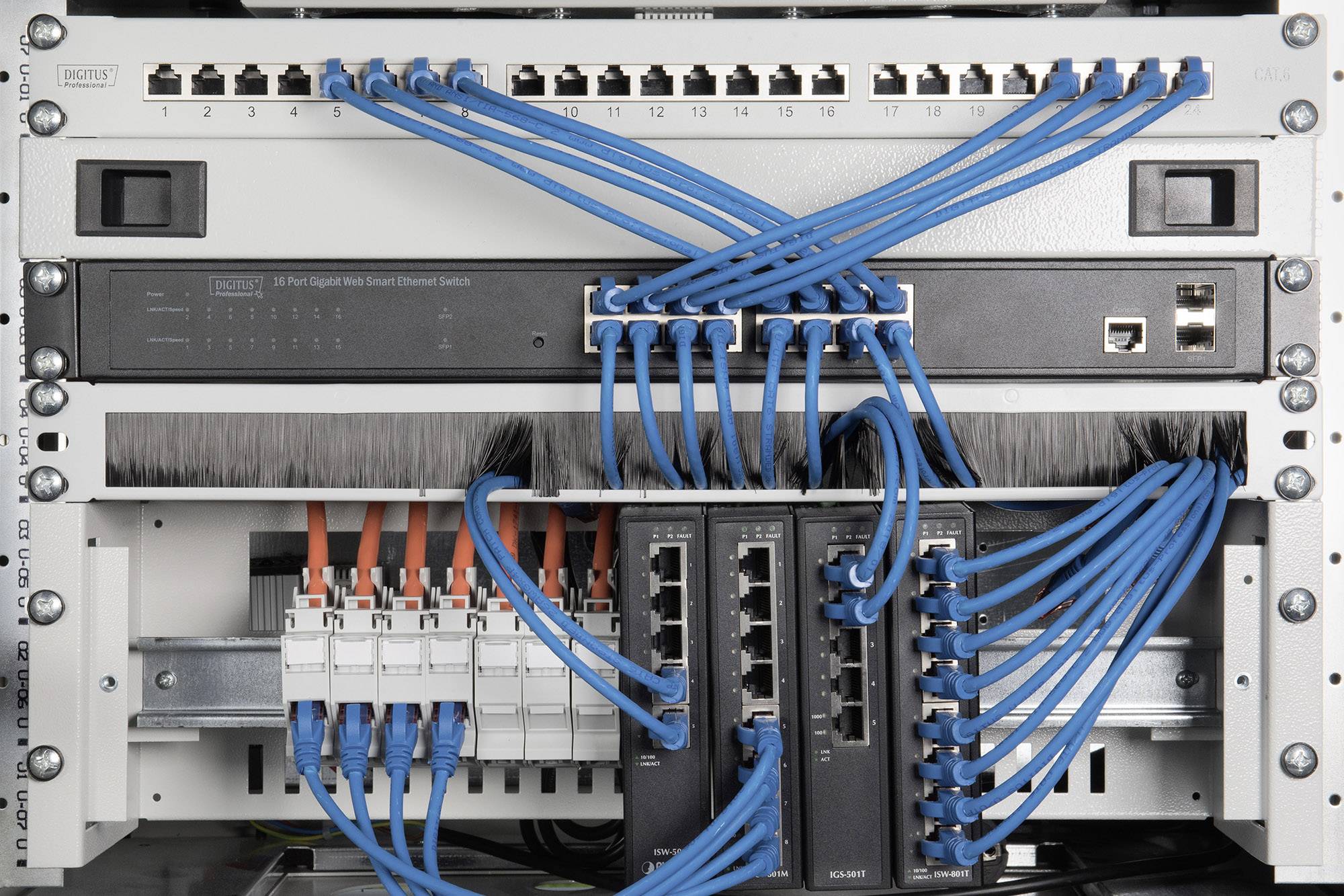 Digitus AN-25187 Hutschienenadapter für Keystone Modul IP20 Hutschiene ...
