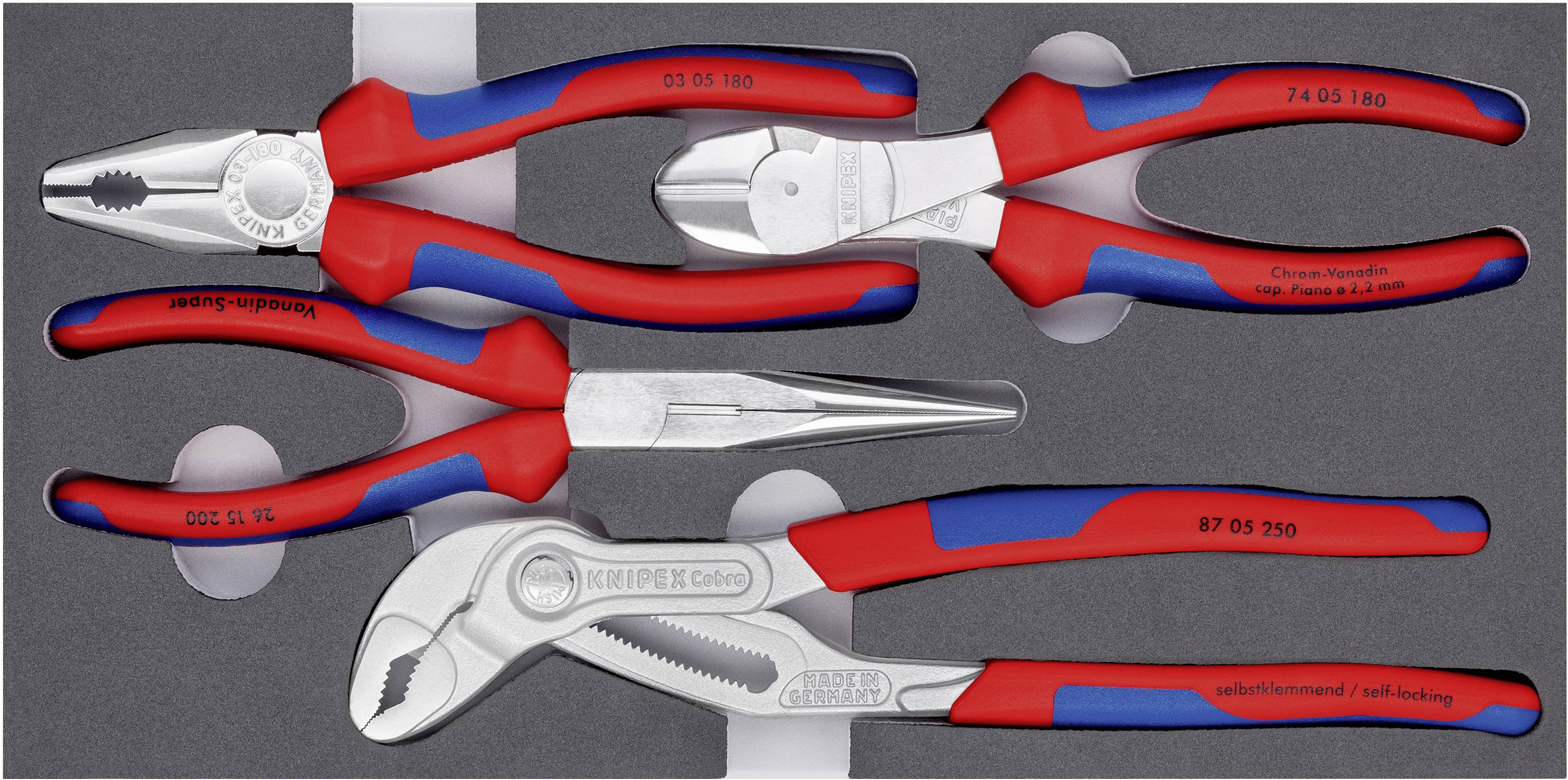 Knipex 00 20 01 V17 Werkstatt Zangen-Set versandkostenfrei | voelkner