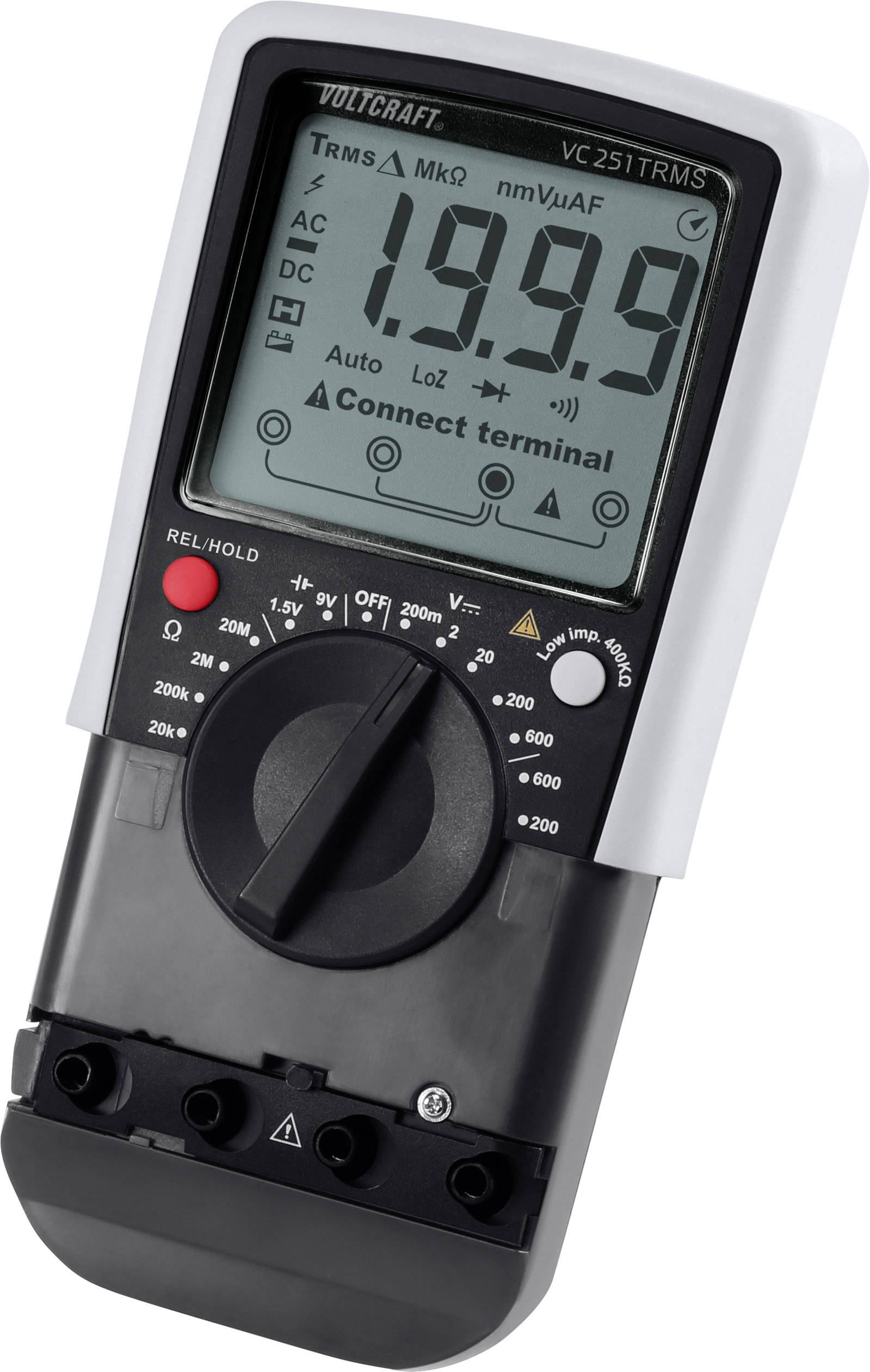 VOLTCRAFT VC251 TRMS Hand-Multimeter digital CAT III 600V Anzeige ...