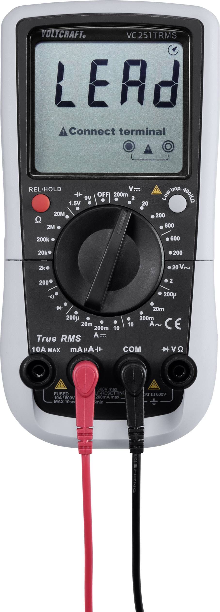 VOLTCRAFT VC251 TRMS Hand-Multimeter digital CAT III 600V Anzeige ...