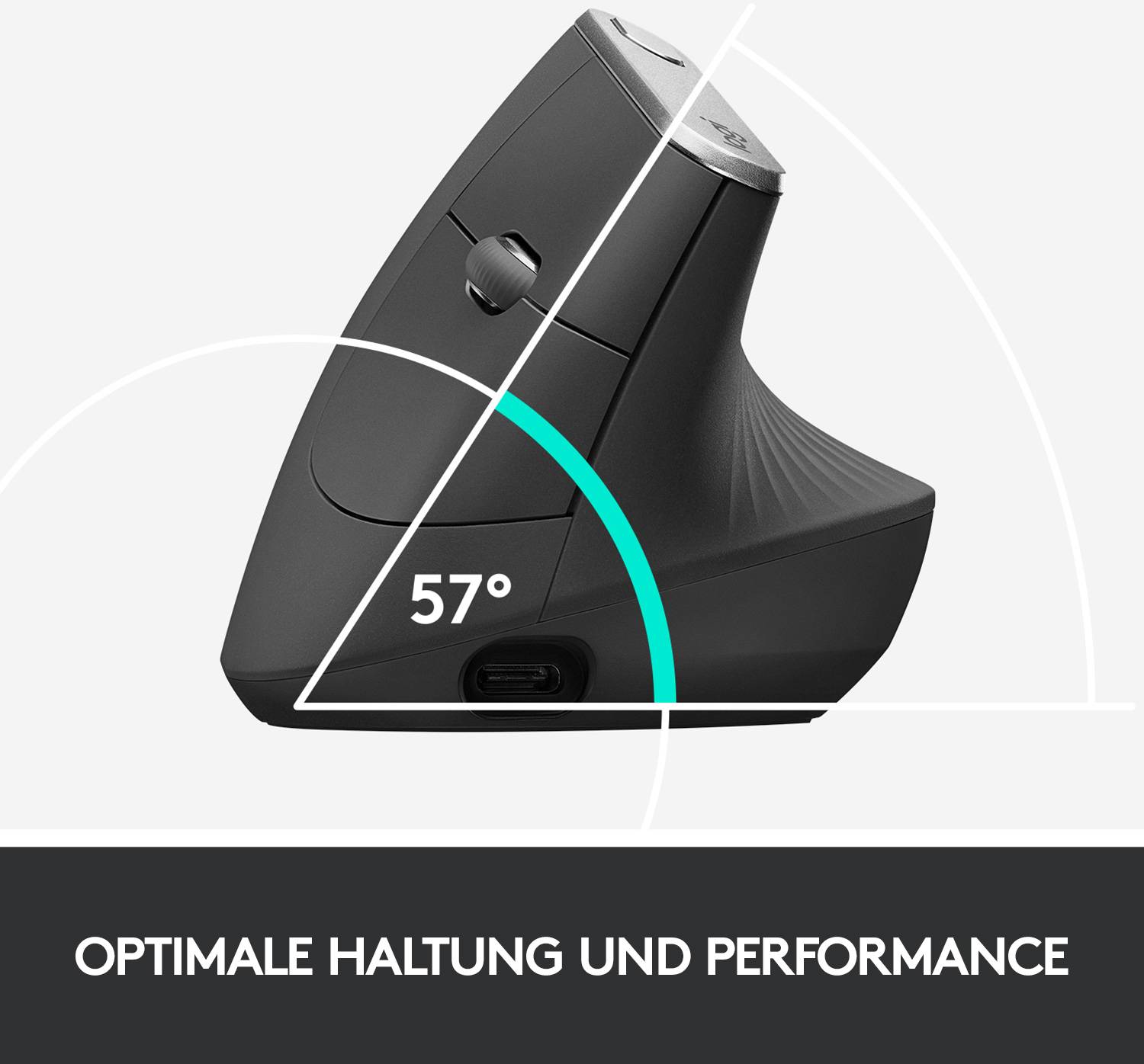 Logitech MX Vertical Ergonomische Maus Bluetooth®, Funk Optisch Schwarz ...