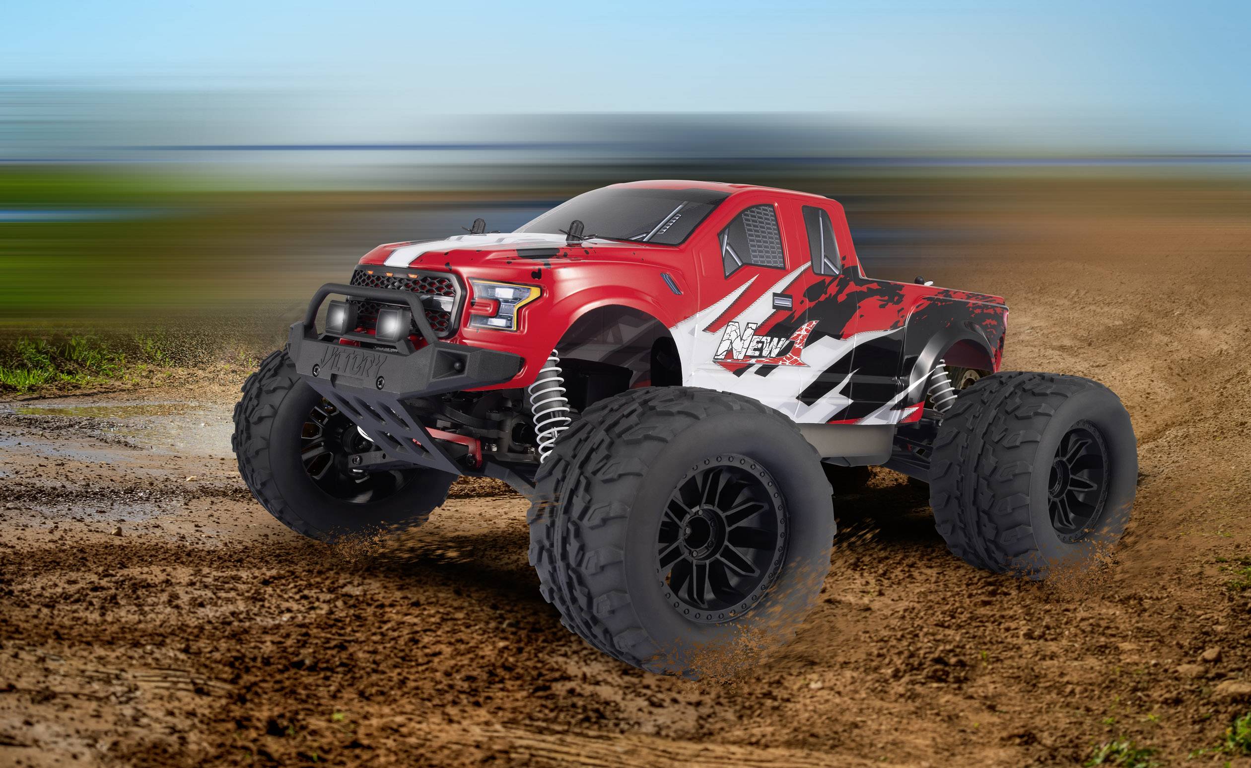 Reely New1 1:10 RC Modellauto Elektro Monstertruck Allradantrieb (4WD ...