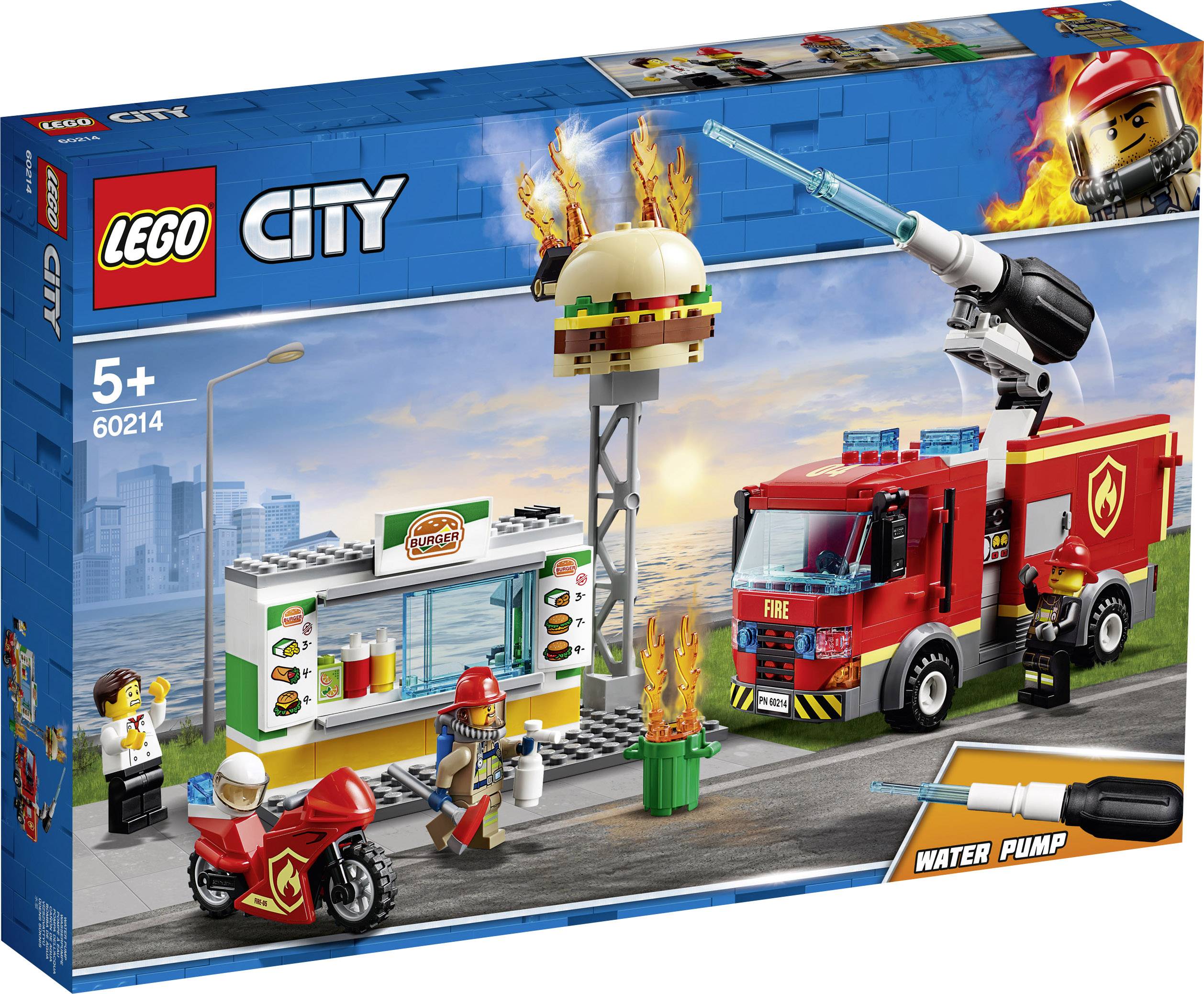 60214 LEGO® CITY Feuerwehreinsatz im Burger-Restaurant, LEGO CITY ...