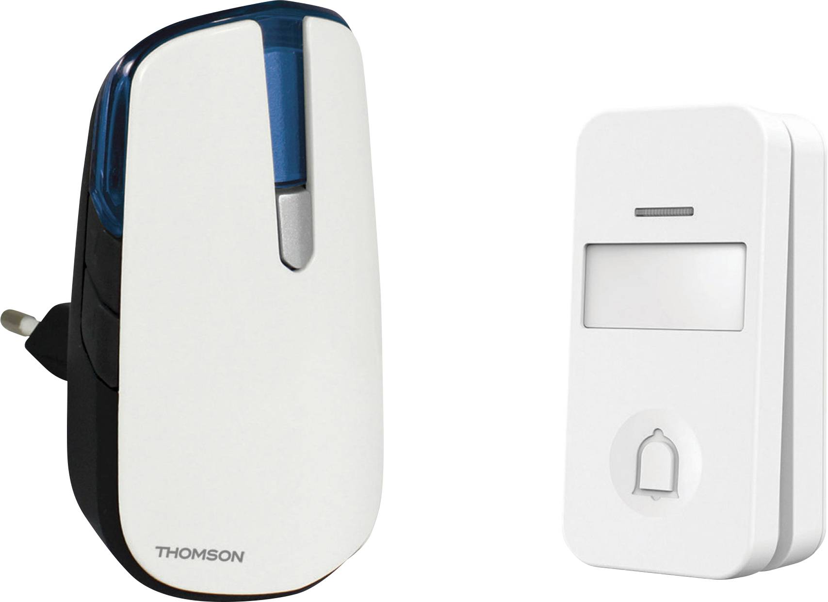 Thomson 513125 Funkklingel Komplett-Set batterielos, mit Namensschild ...