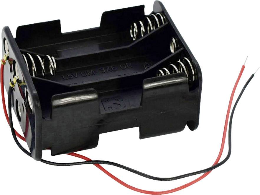 Takachi SN36B Batteriehalter 6x Mignon (AA) Kabel (L x B x H) 58 x 46.3 ...