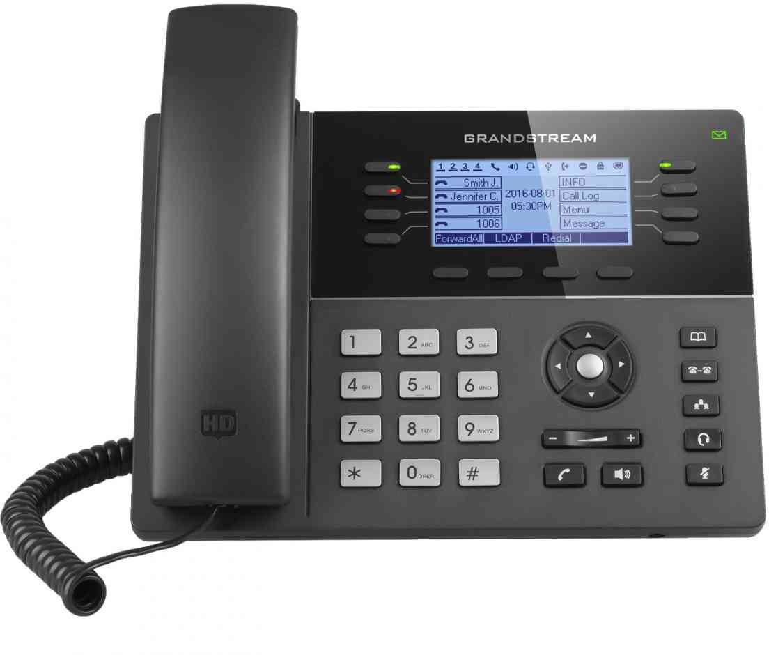 Grandstream SIP GXP-1782 Schnurgebundenes Telefon, VoIP PoE LC-Display ...