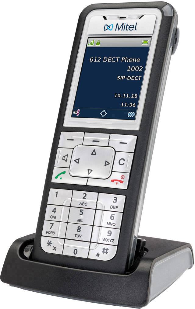 Mitel 612d Set V2 DECT Mobilteil Silber-Schwarz | digitalo