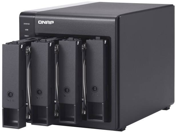 QNAP TR-004 SATA-Festplatten-Gehäuse 2.5 Zoll, 3.5 Zoll USB-C ...