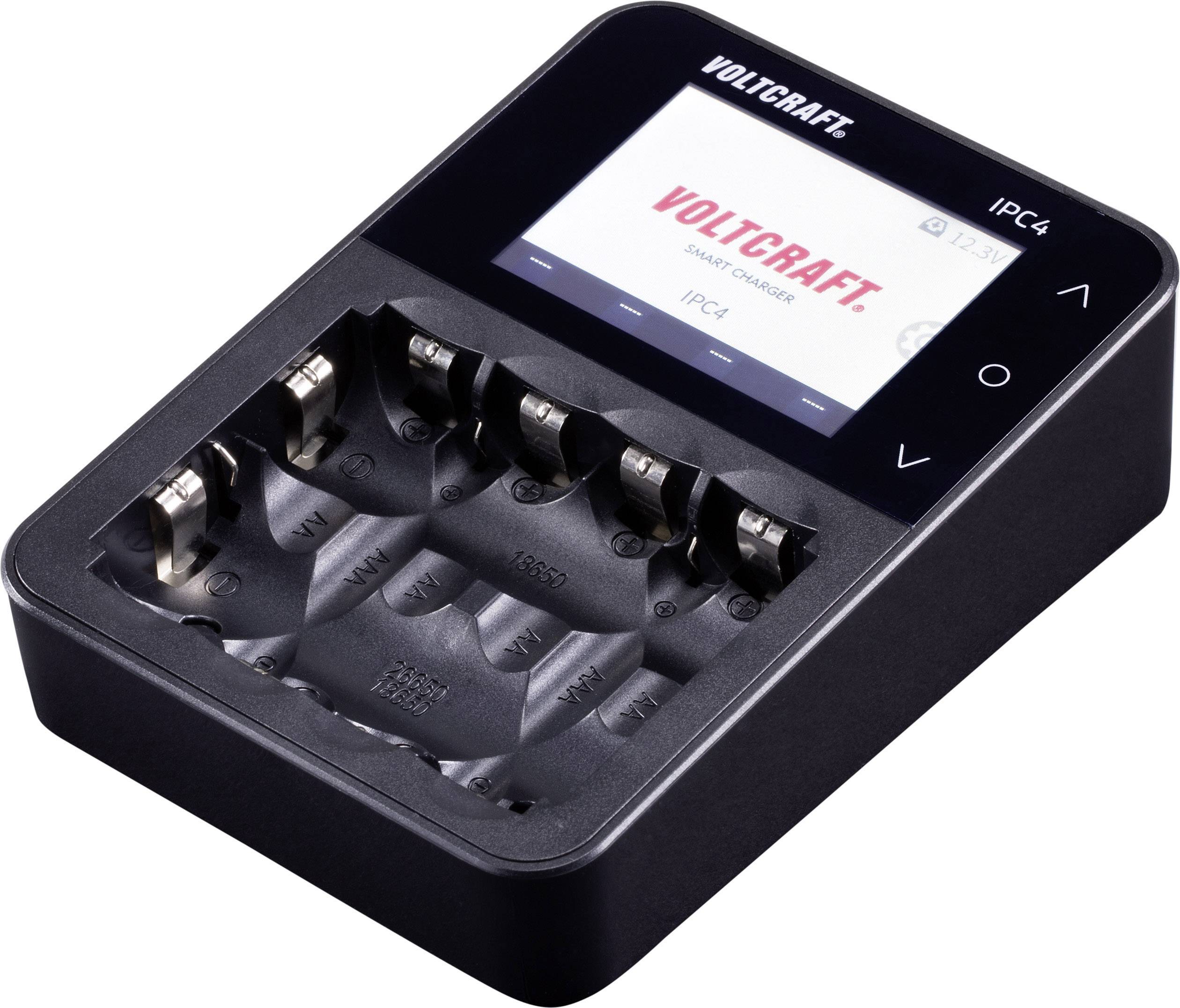 VOLTCRAFT IPC-4 Rundzellen-Ladegerät NiMH, NiCd, NiZn, LiIon, LiHV ...
