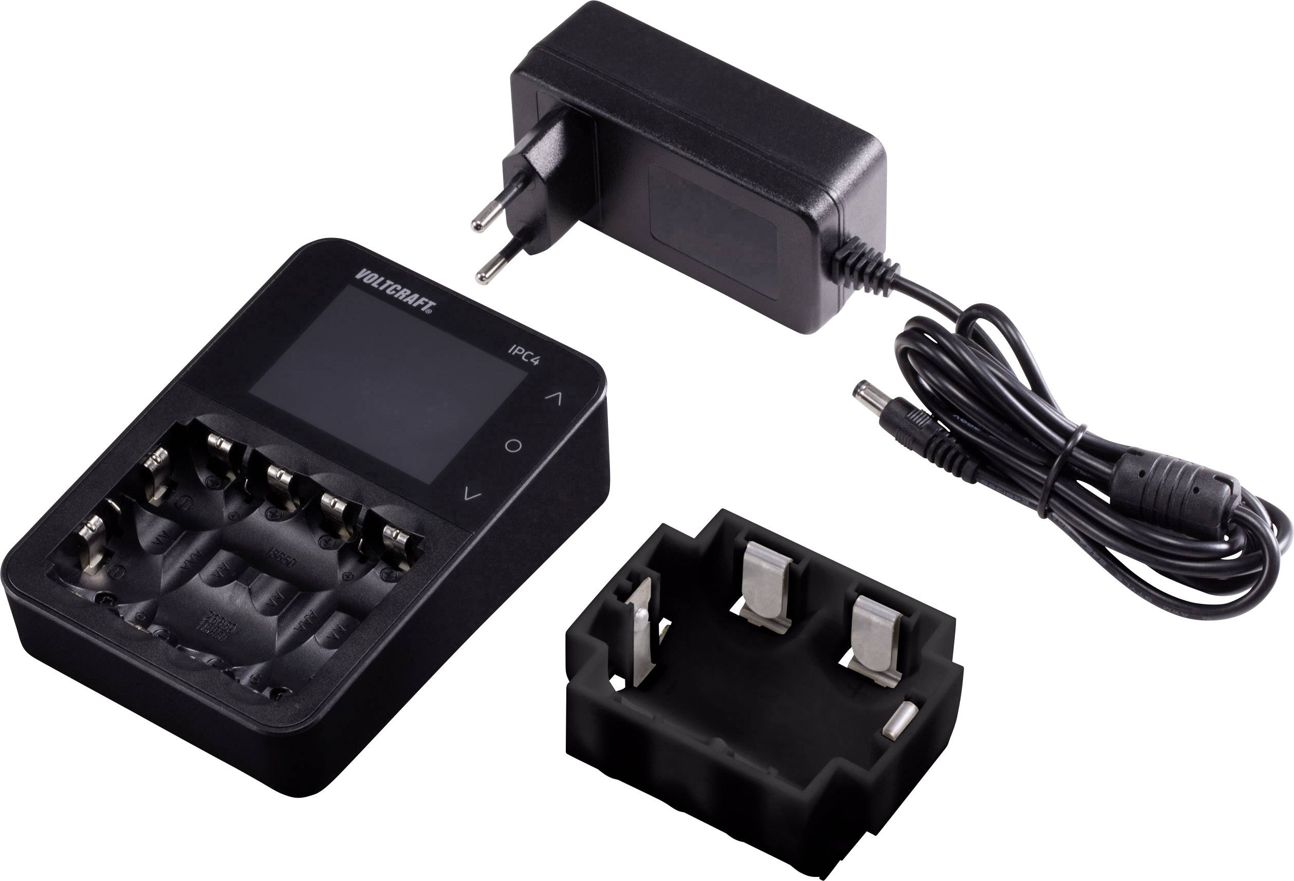 VOLTCRAFT IPC-4 Rundzellen-Ladegerät NiMH, NiCd, NiZn, LiIon, LiHV ...