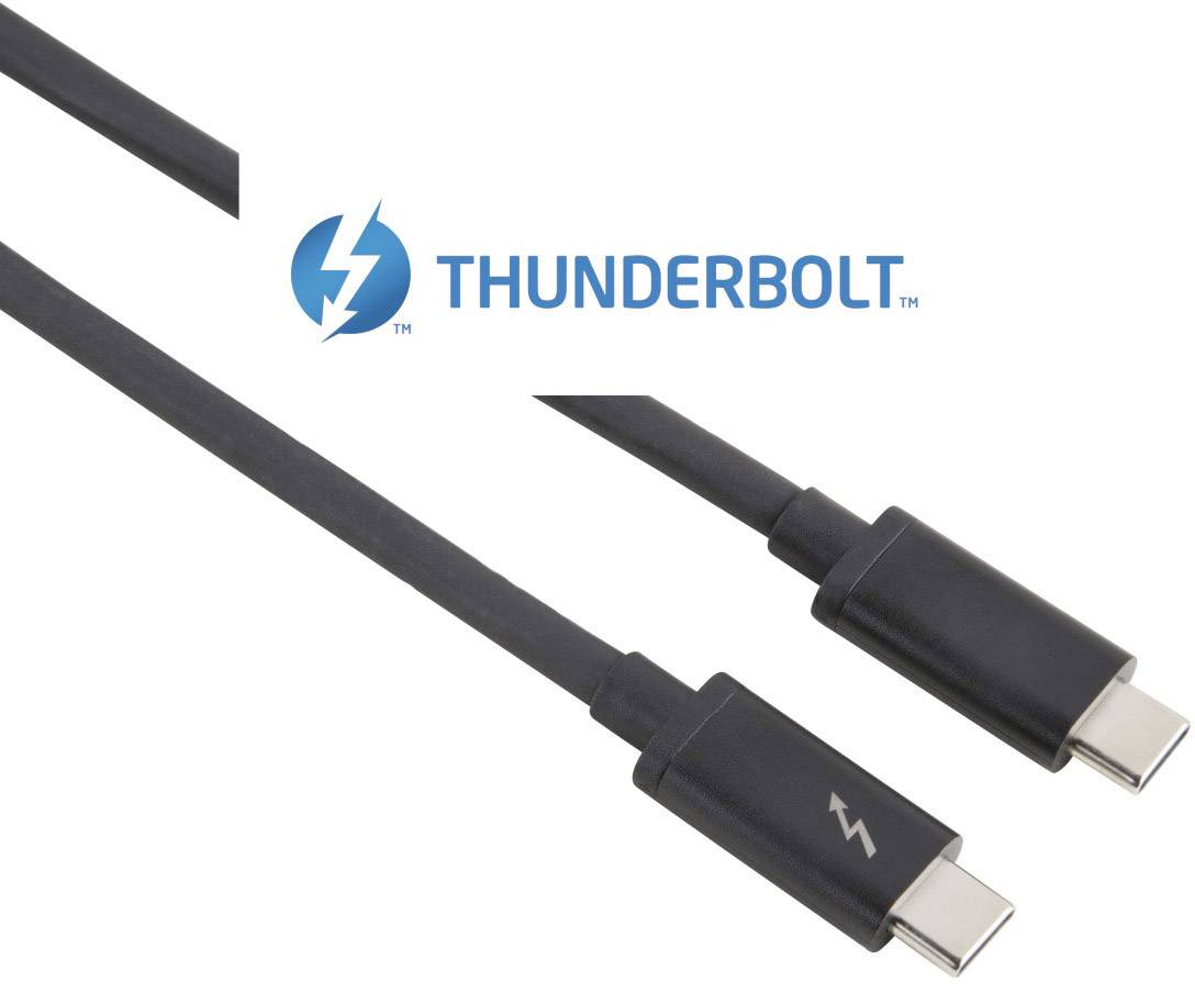 Hama Thunderbolt™-Kabel Thunderbolt™ 3 Thunderbolt™ (USB-C®) Stecker 1. ...