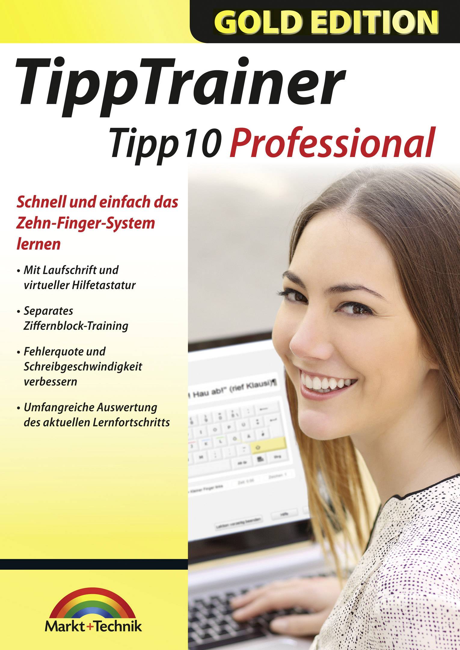 Markt & Technik TippTrainer Tipp10 Professional Gold Edition Vollversion, 1 Lizenz Windows Lern ...