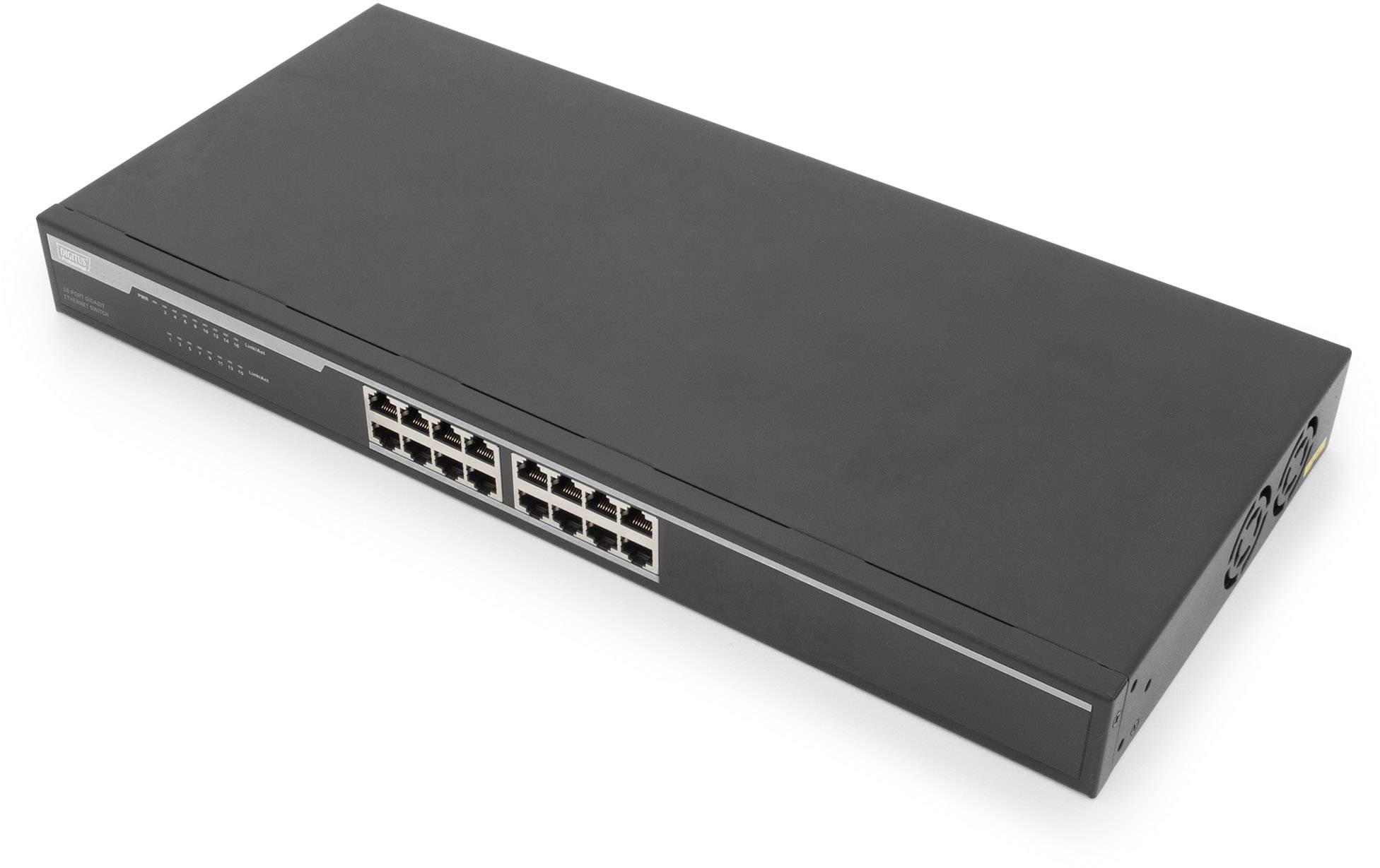 Digitus DN-80112 19 Zoll Netzwerk-Switch 16 Port 10 / 100 / 1000 MBit/s ...