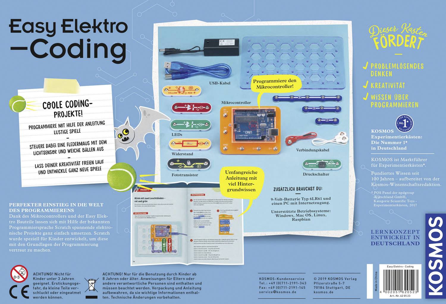 Kosmos 620523 Easy Elektro - Coding Programmieren Experimentierkasten ab 8 Jahre | voelkner