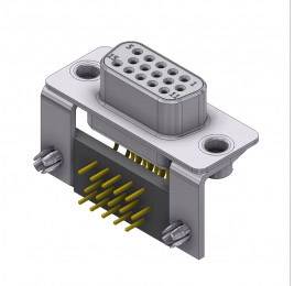 Deltron Connectors HD-D 15 SYC2 M47H UN D-SUB Buchse 90 ° Polzahl (num ...