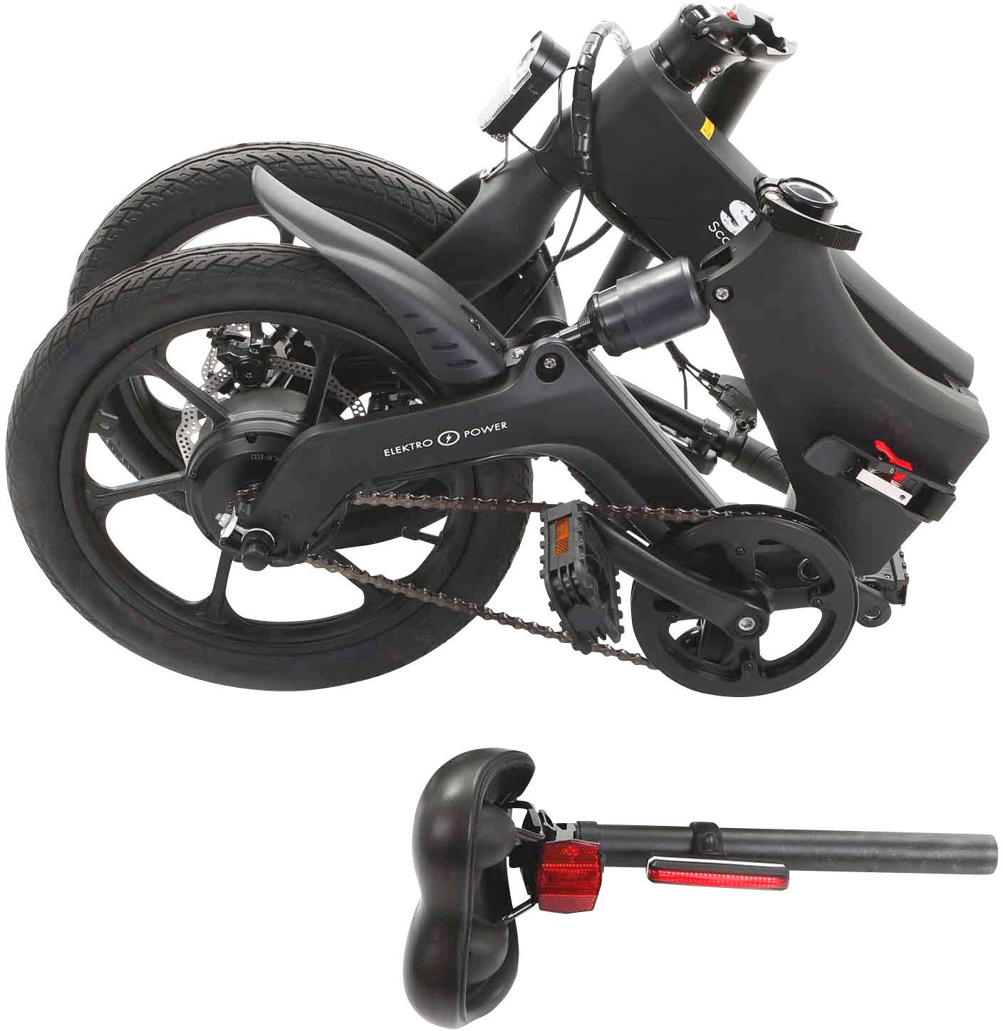 SXT Scooters VELOX E-Bike mit Trittantrieb Schwarz Lithium 36V 5.2Ah ...