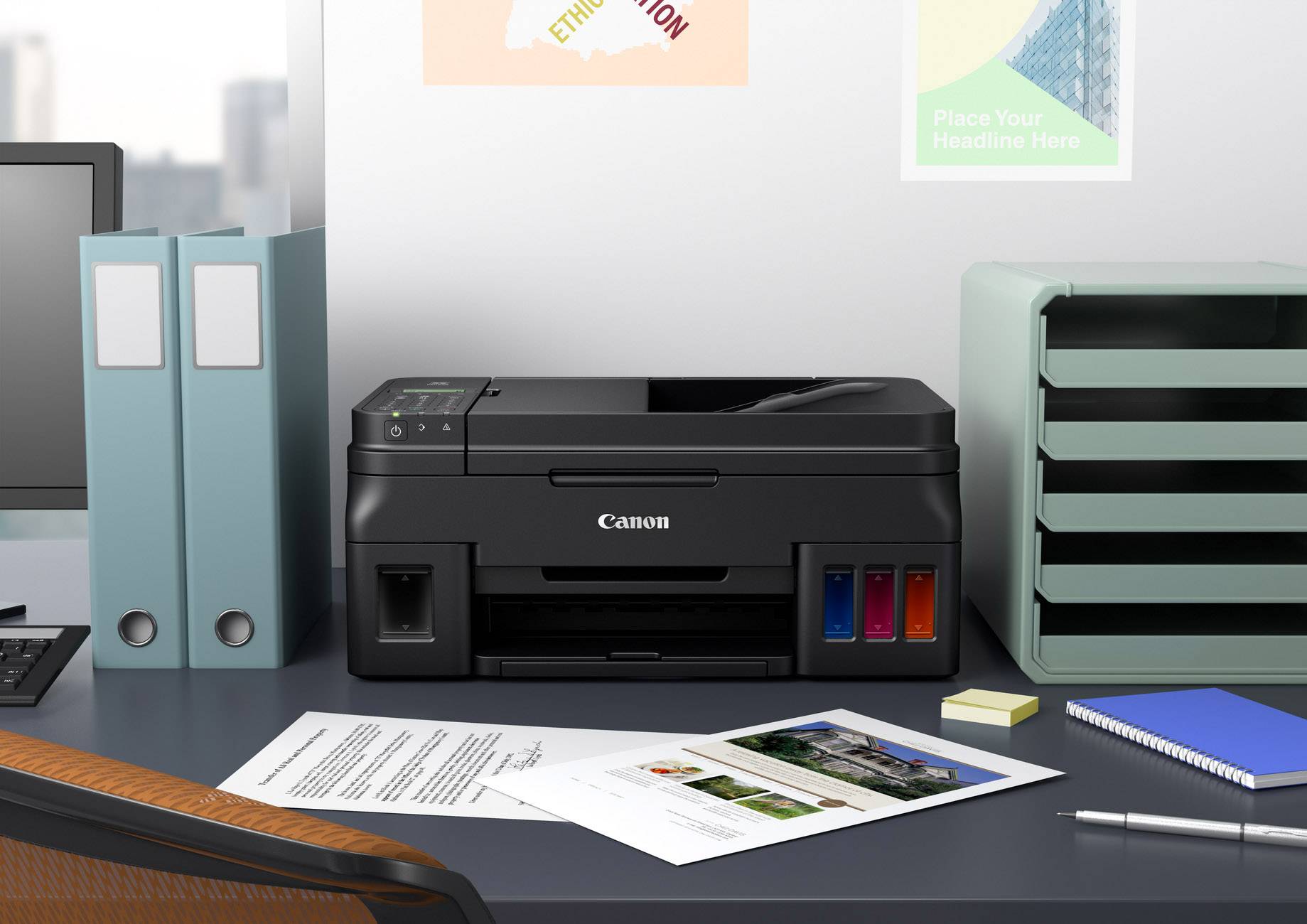Canon PIXMA G4511 Farb Tintenstrahl Multifunktionsdrucker A4 Drucker ...