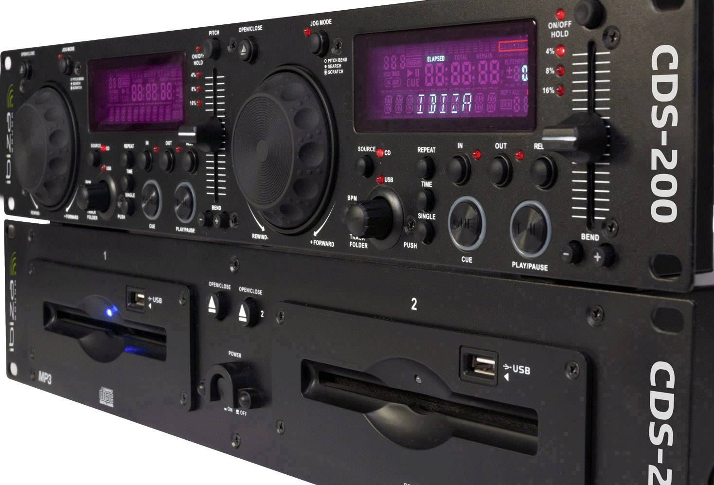 Ibiza Sound CDS-200 DJ Doppel CD Player versandkostenfrei | voelkner