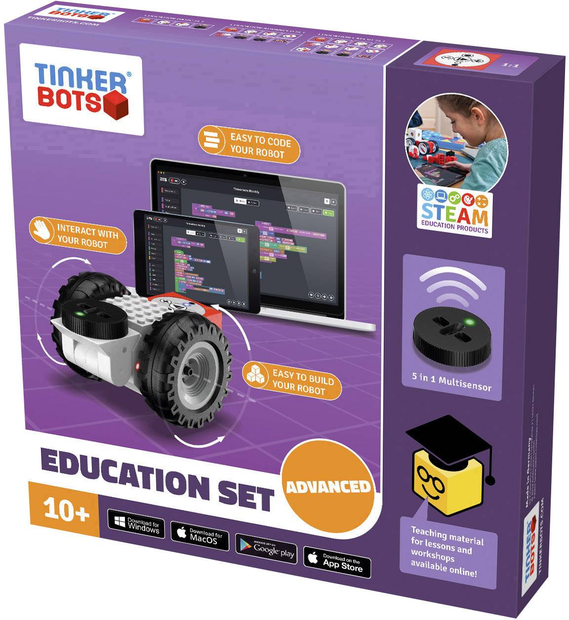 TINKERBOTS Roboter Bausatz Education Advanced Set 00145 ...