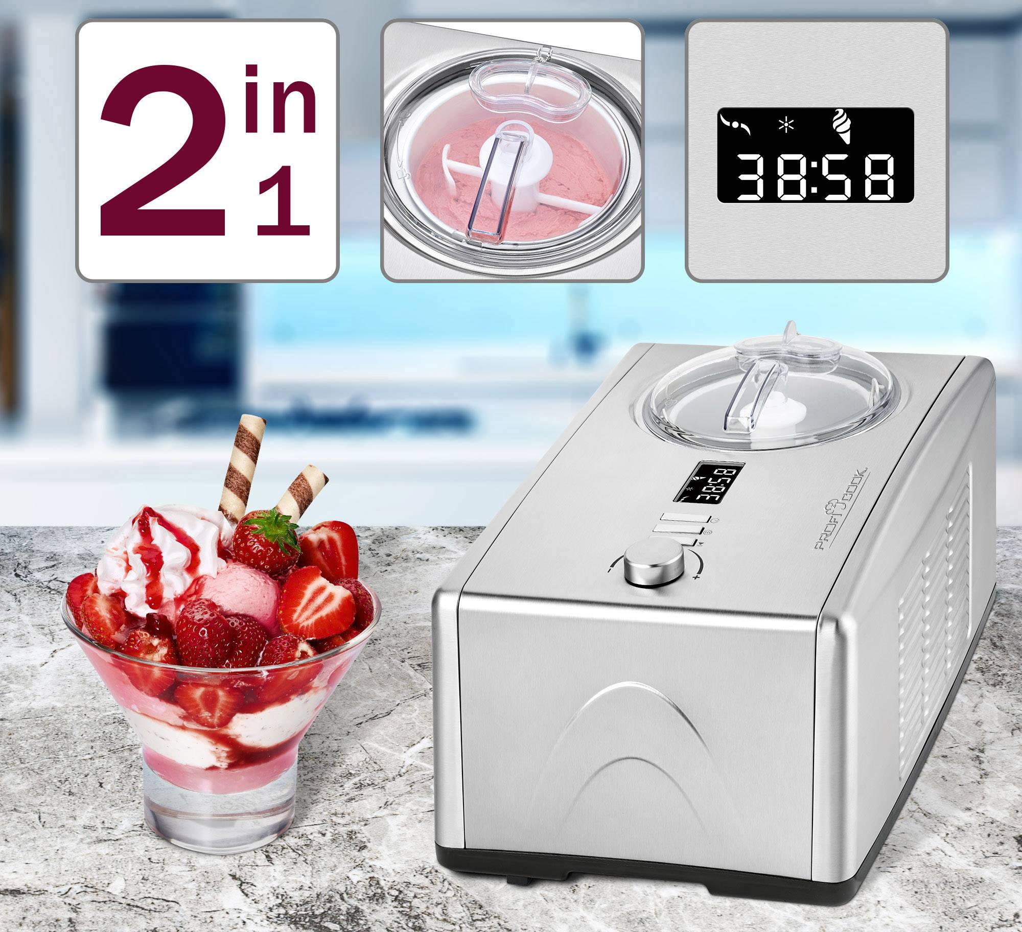 Profi Cook PC-ICM 1091 N Eismaschine 1.5l versandkostenfrei | digitalo