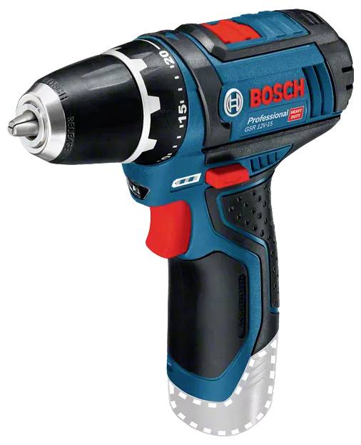 Bosch Professional GSR 12V-15 060186810F Akku-Bohrschrauber 12V Li-Ion ...