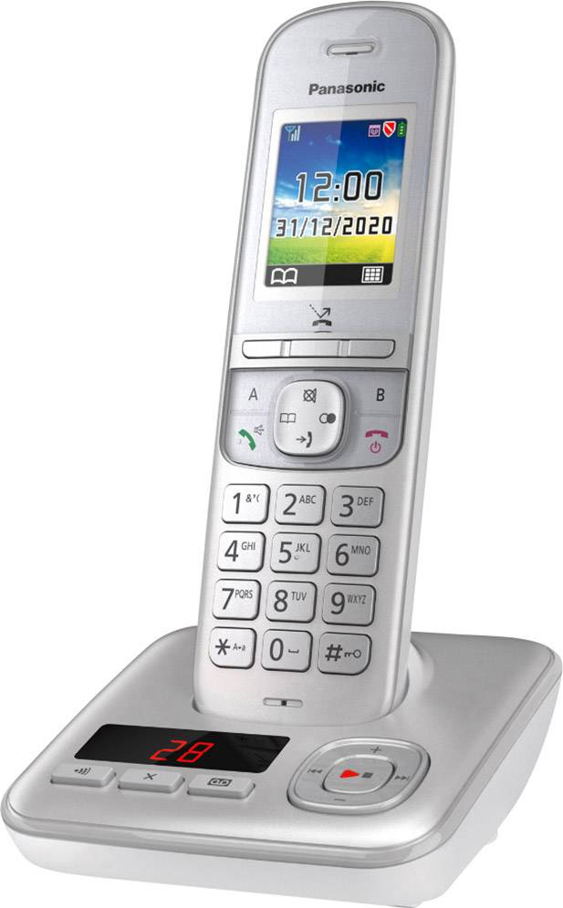Panasonic KX-TGH720GG DECT Schnurloses Telefon analog Anrufbeantworter ...