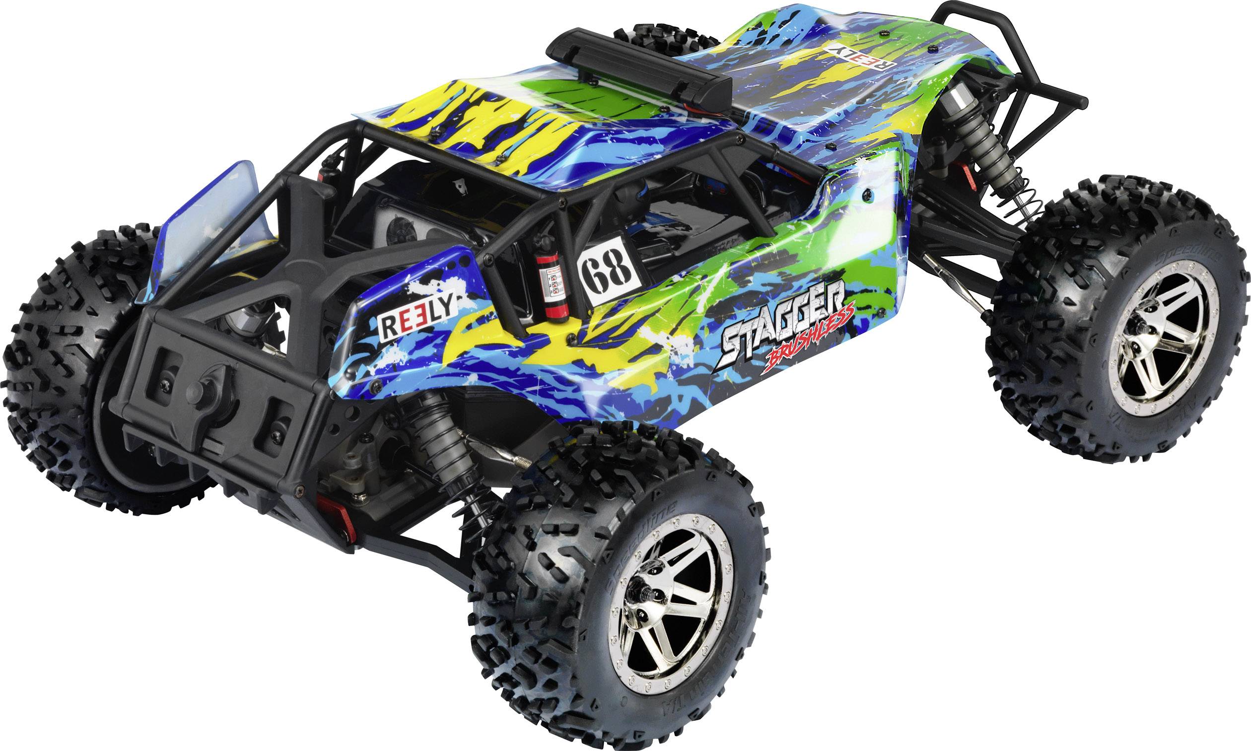 Reely Stagger Brushless 1:10 RC Modellauto Elektro Buggy Allradantrieb ...