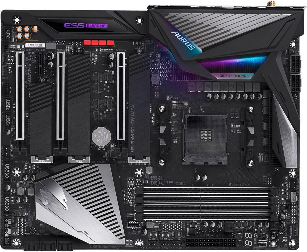 Gigabyte X570 AORUS MASTER Mainboard Sockel (PC) AMD AM4 Formfaktor ...