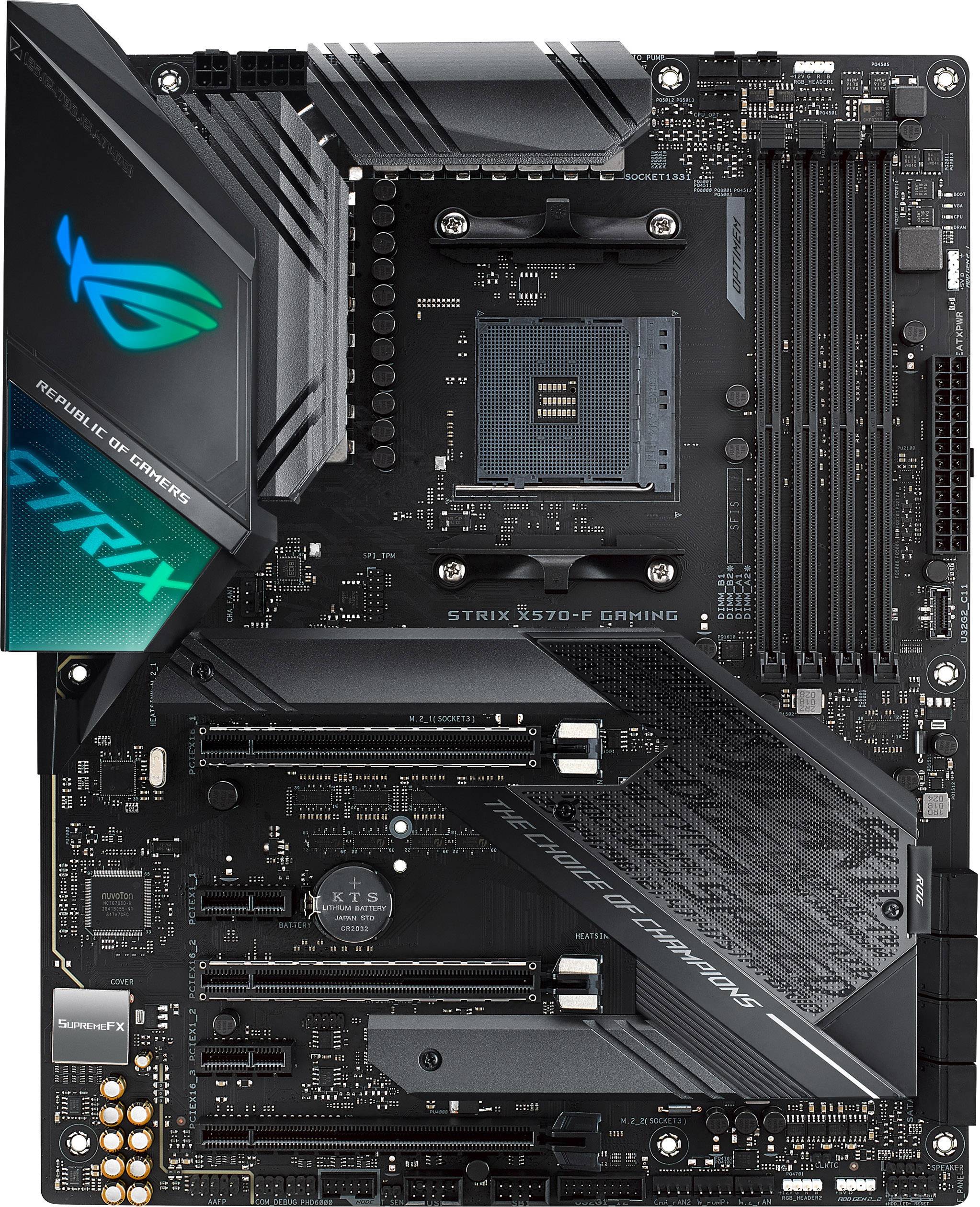 Asus ROG Strix X570-F Gaming Mainboard Sockel (PC) AMD AM4 Formfaktor ...