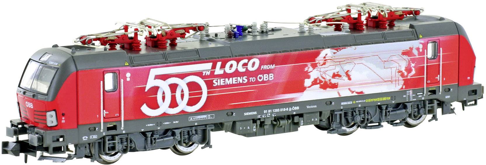 Hobbytrain H3001 N E-Lok Reihe 1293 Vectron "500 Loco" der ÖBB | voelkner