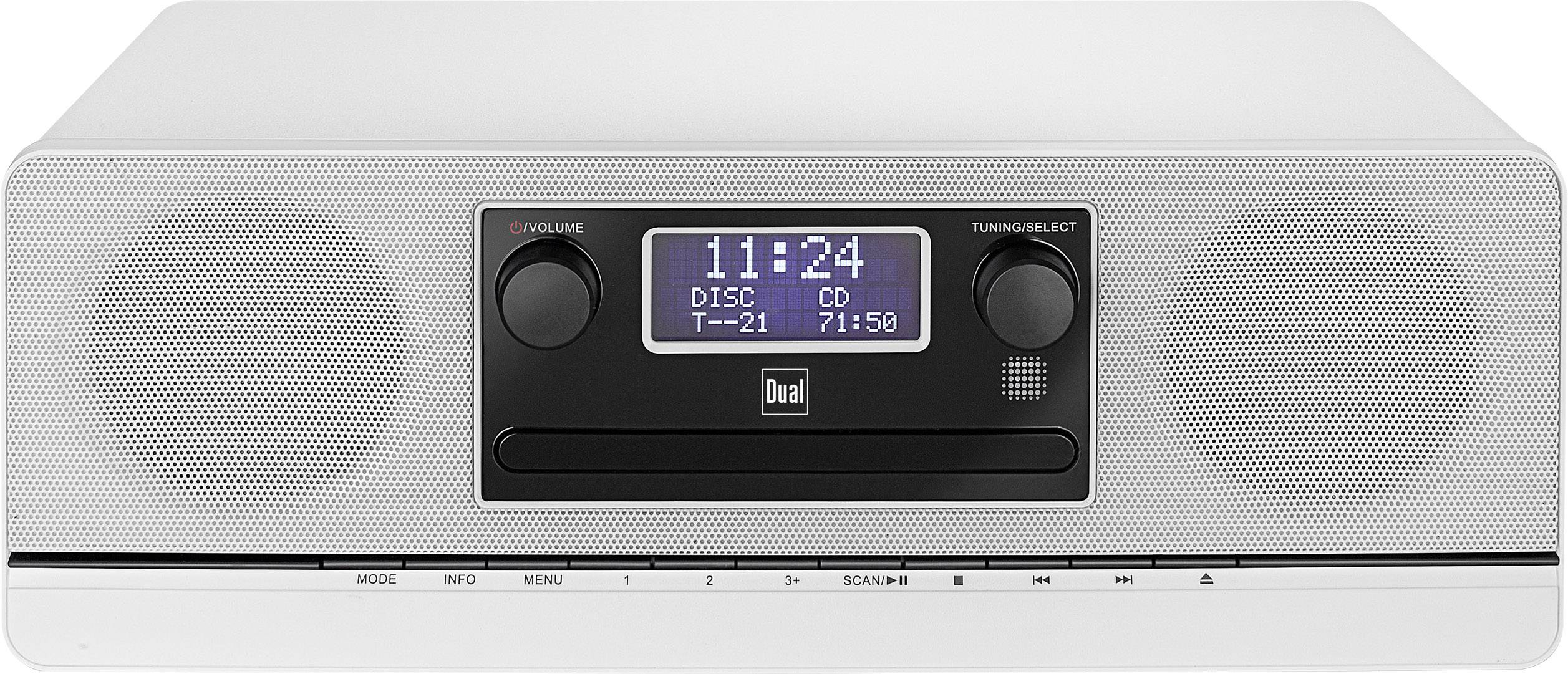 Dual DAB 420 BT CD-Radio DAB+, UKW AUX, Bluetooth®, CD Weiß | digitalo