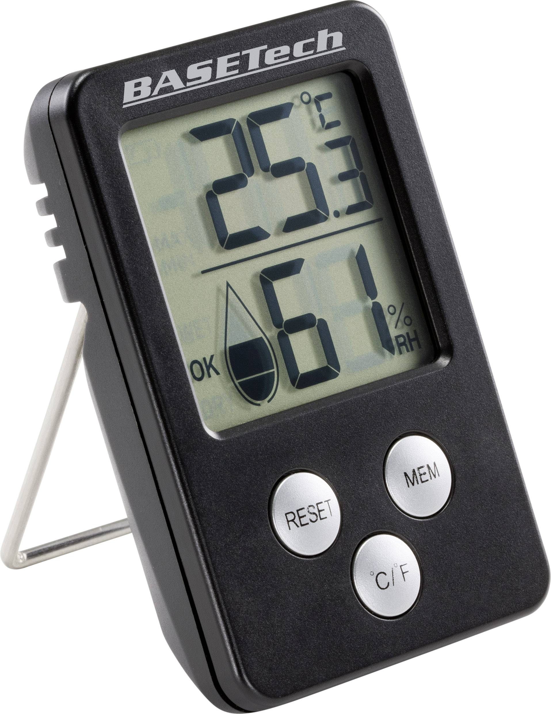 Basetech Thermo-/Hygrometer Schwarz | voelkner
