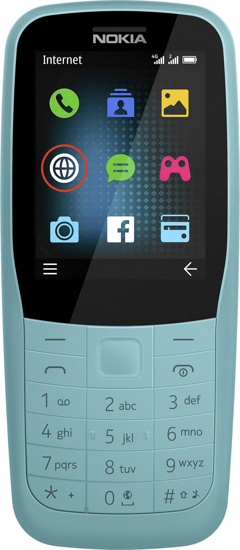 Nokia 220 4G Dual-SIM-Handy Blau | digitalo