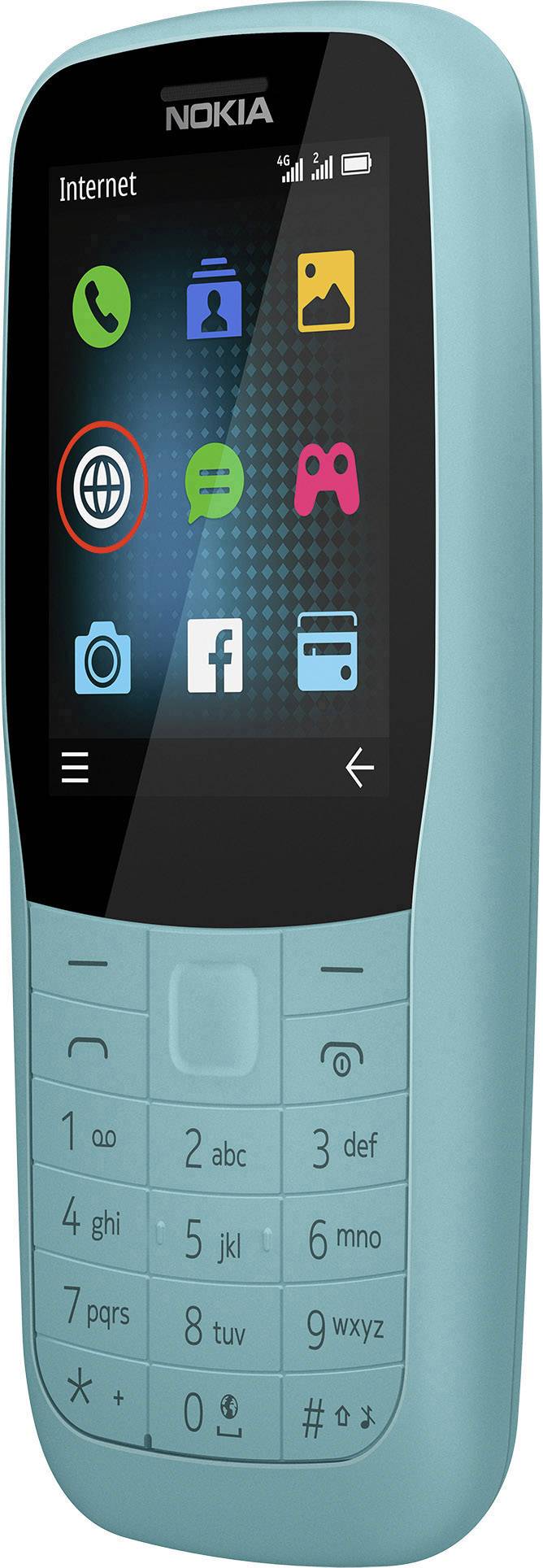 Nokia 220 4G Dual-SIM-Handy Blau | digitalo
