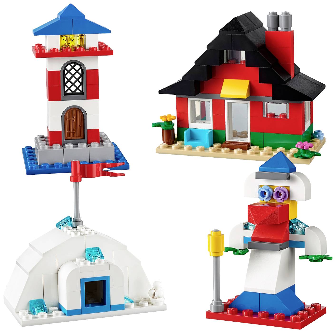 11008 LEGO® CLASSIC LEGO Bausteine - bunte Häuser, LEGO CLASSIC | SMDV