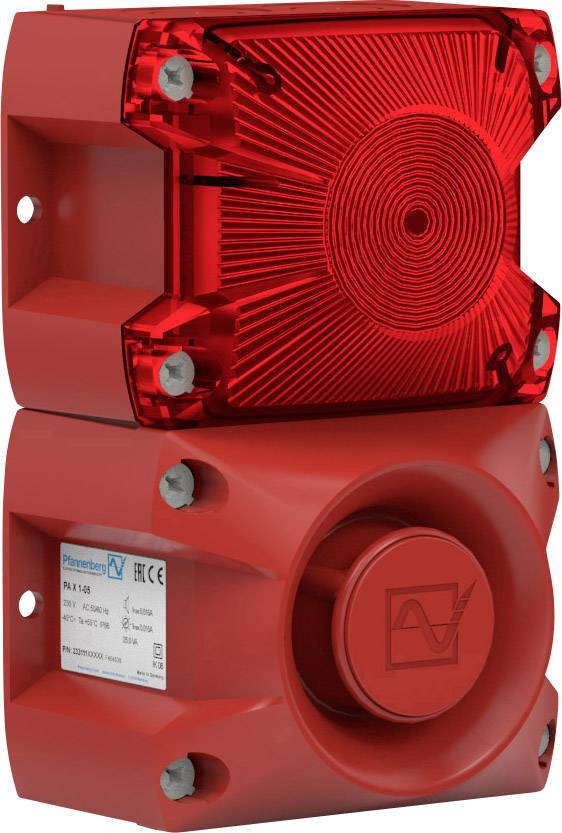 Pfannenberg Optisch-akustischer Signalgeber PA X 1-05 230 AC RD Rot 230 ...