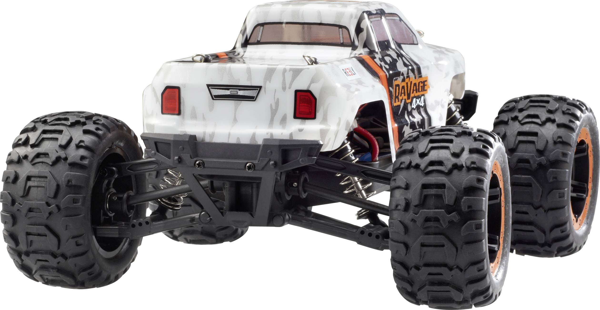 Reely RaVage 4x4 Orange, Weiß Brushed 1:16 RC Modellauto Elektro ...