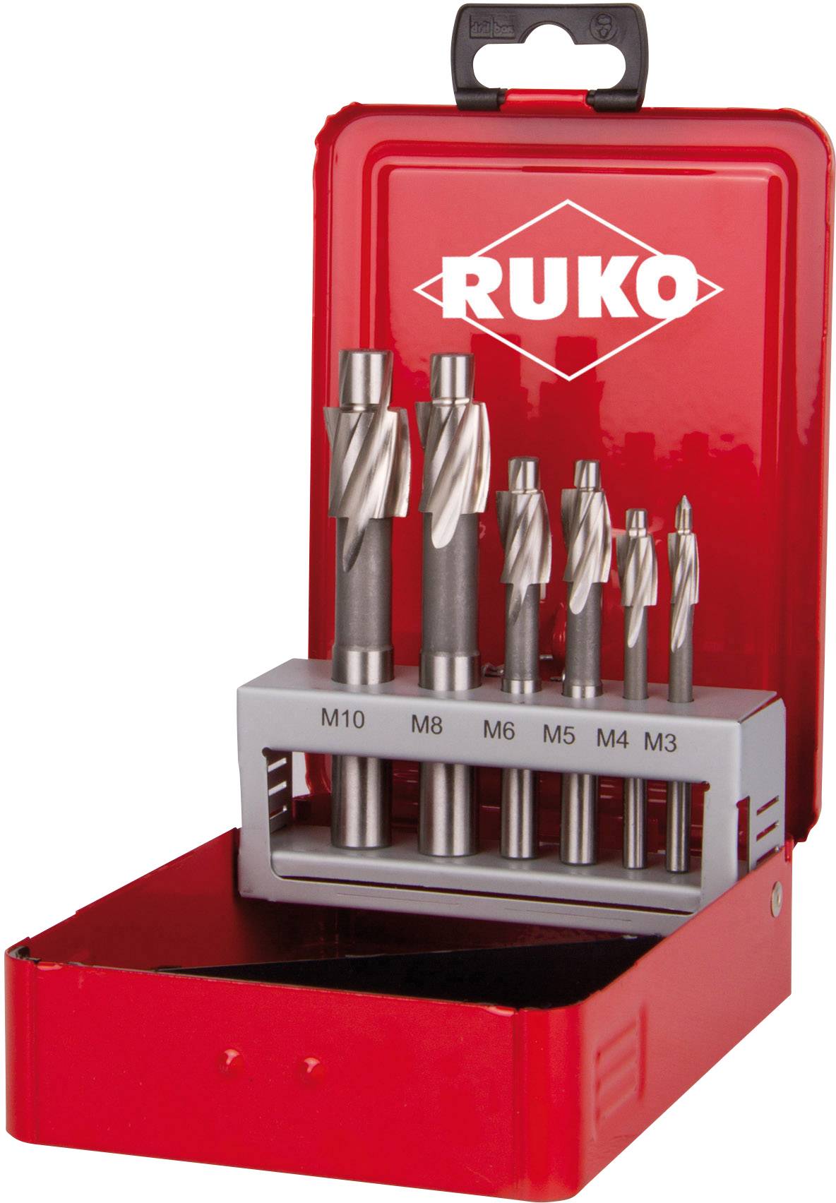 RUKO 102451 Flachsenker 6teilig 6 mm, 8 mm, 10 mm, 11 mm, 15 mm, 18mm ...