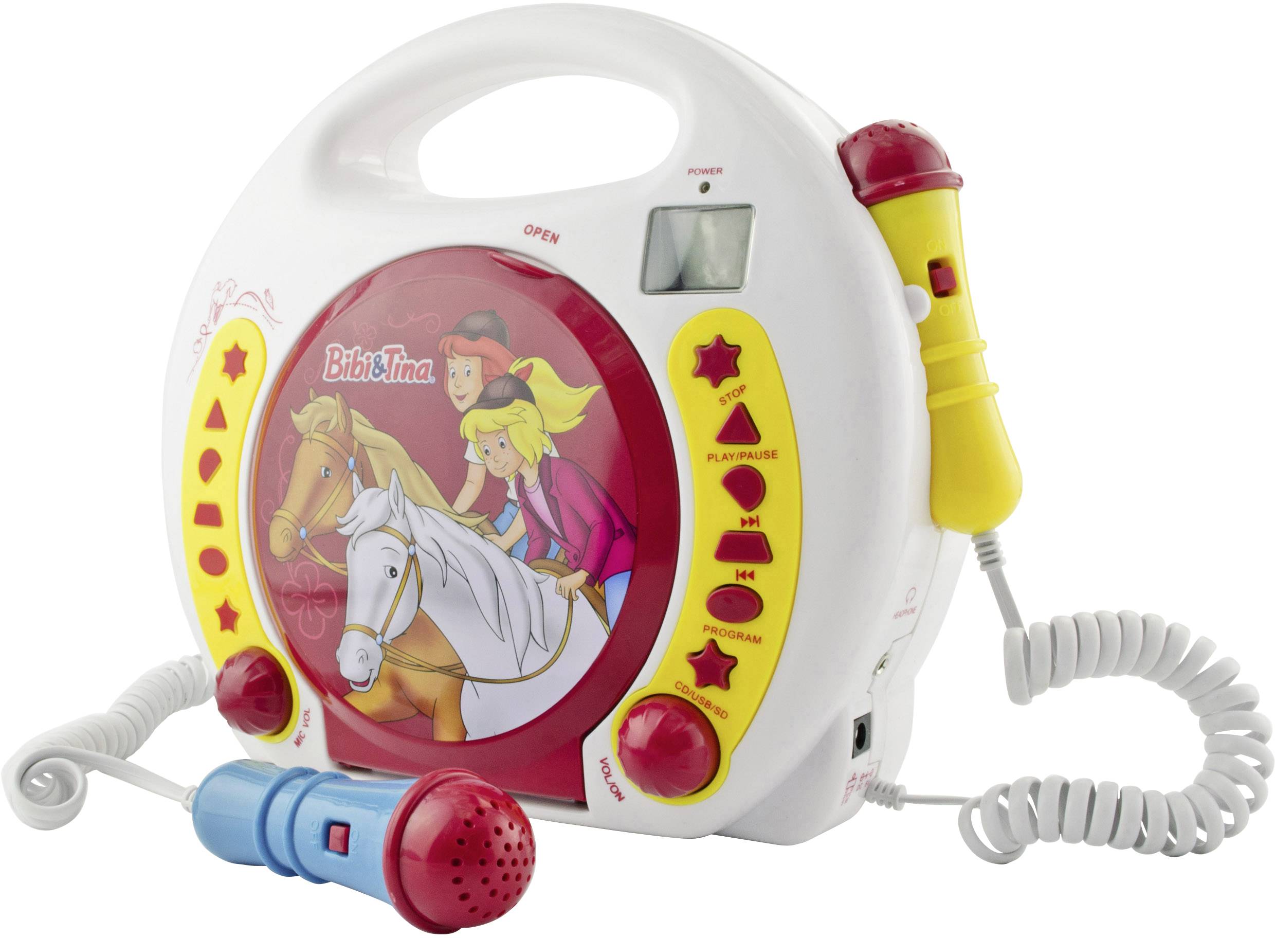 X4 Tech Kinder CD-Player CD, SD, USB Inkl. Mikrofon, Inkl. Karaoke ...