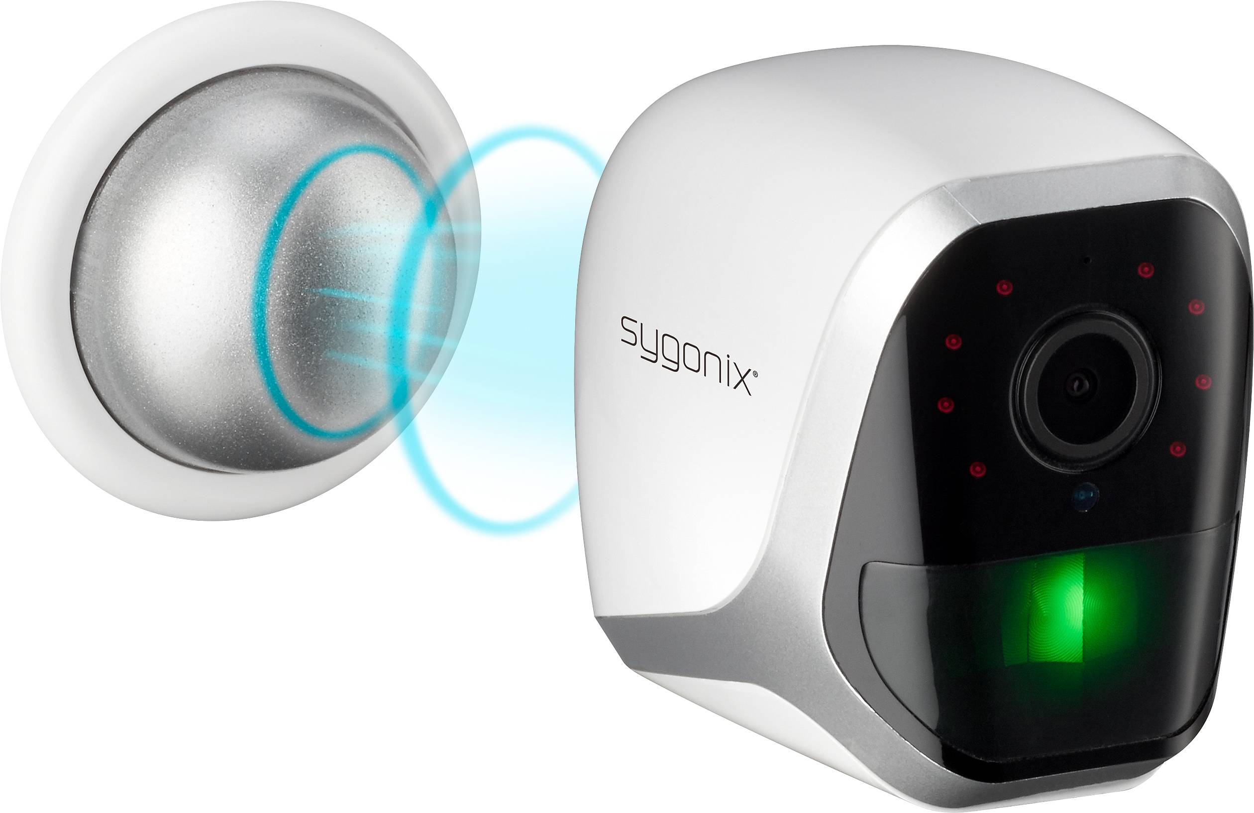 Sygonix SY-4452324 WLAN IP Überwachungskamera 1920 x 1080 Pixel | voelkner