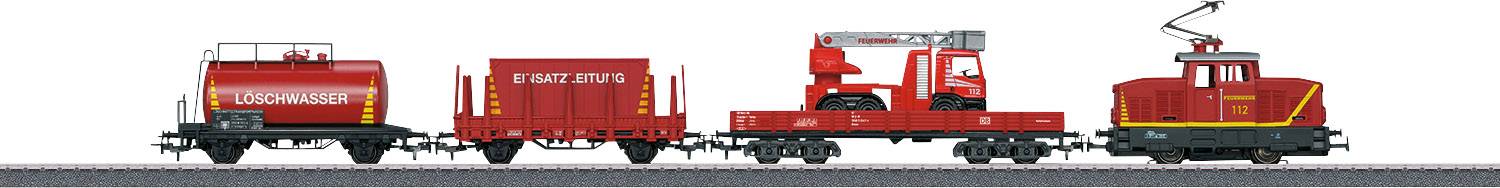Märklin 29722 H0 Start-Set "Feuerwehr" der DB Notfalltechnik, MÄRKLIN ...