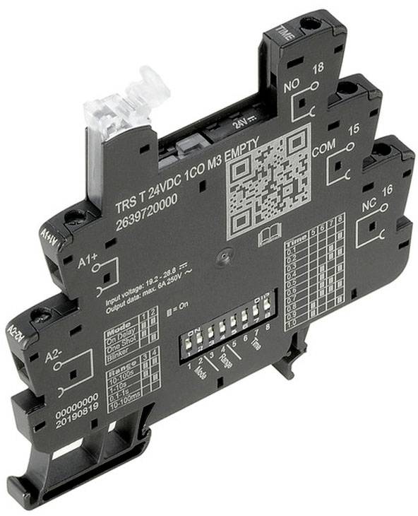 Weidmüller TRS T 24VDC 1CO M3 EMPTY Relaissockel mit Anzeige, LED, mit ...
