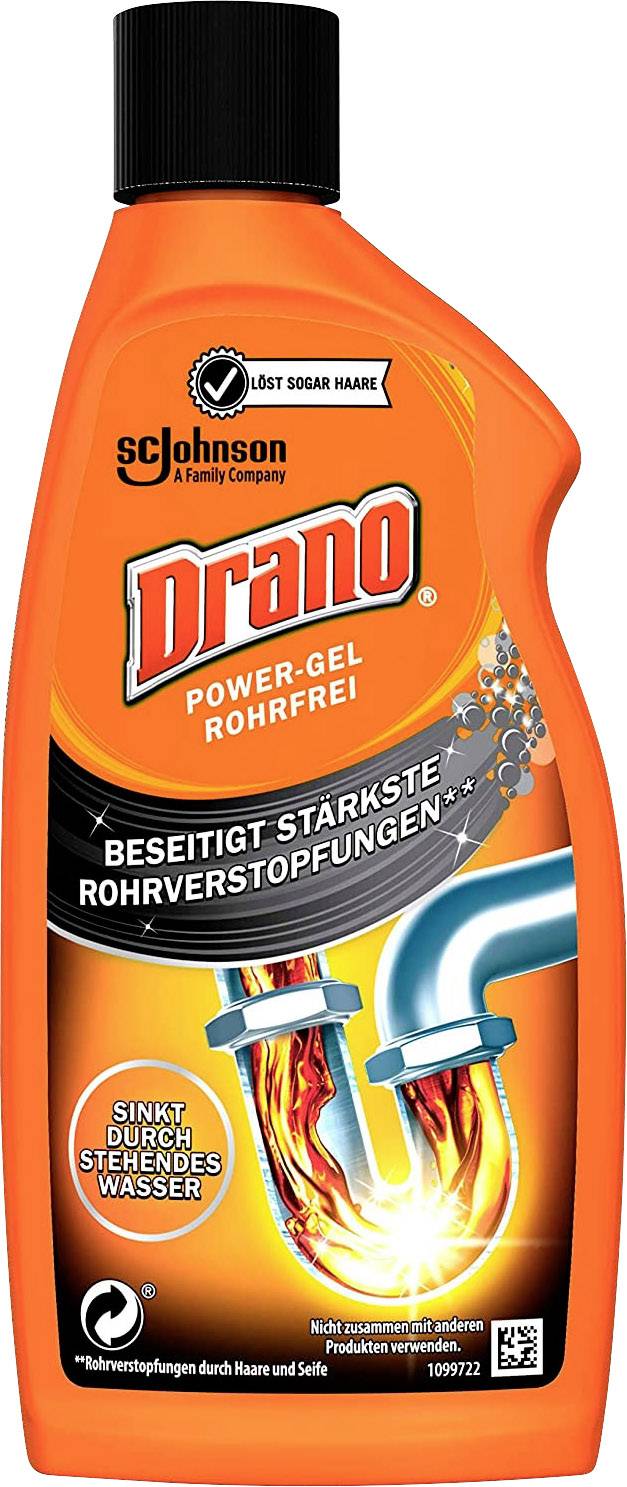 Mr. Muscle Drano Abflussrein. Gel 500ml 4er Set | voelkner