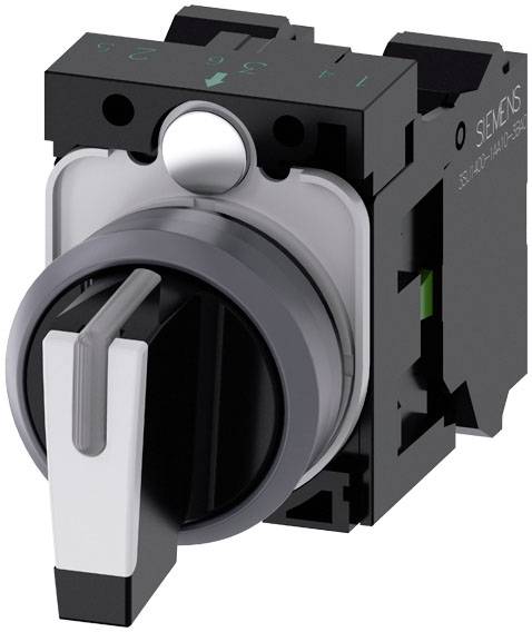 Siemens 3SU1130-2BM60-3NA0 Knebelschalter Frontring Metall, beleuchtbar ...